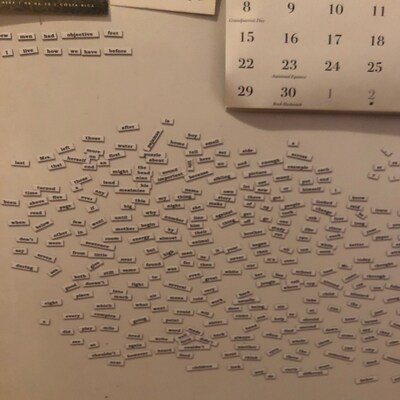 Word Magnets: Starter Pack of 350 Pieces - Etsy