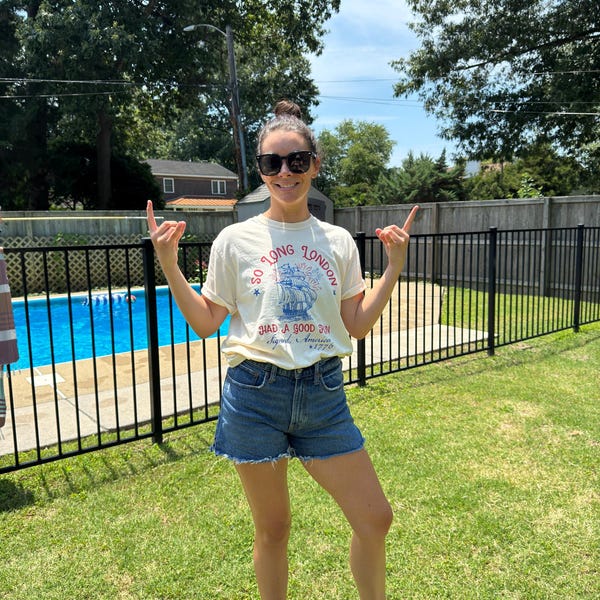 So Long London 4th of July Crop Comfort Colors, Swiftie Fangirl, Gift ...