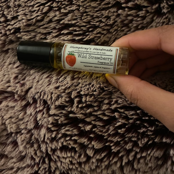 WILD STRAWBERRY Roll on Perfume Fragrance, BPA Free Glass Bottle ...