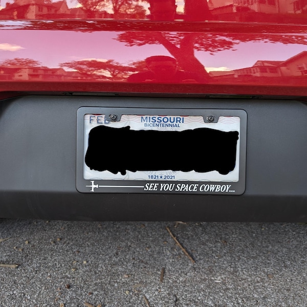 Swordfish See You Space Cowboy License Plate Frame - Etsy