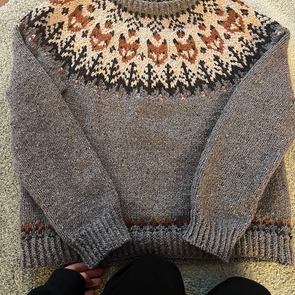 INTO THE WILD Sweater Pattern, Womens Sweater Knitting Pattern, Round ...