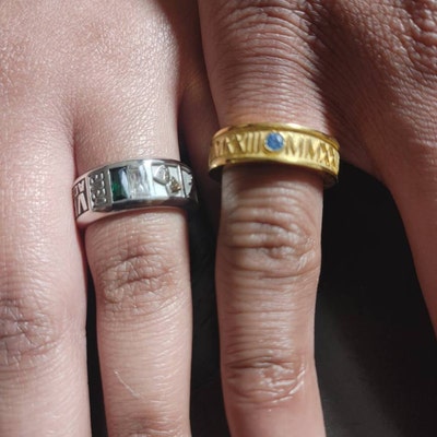 14k Gold Graduation Ring, Roman Numeral College Ring 2024, High School ...