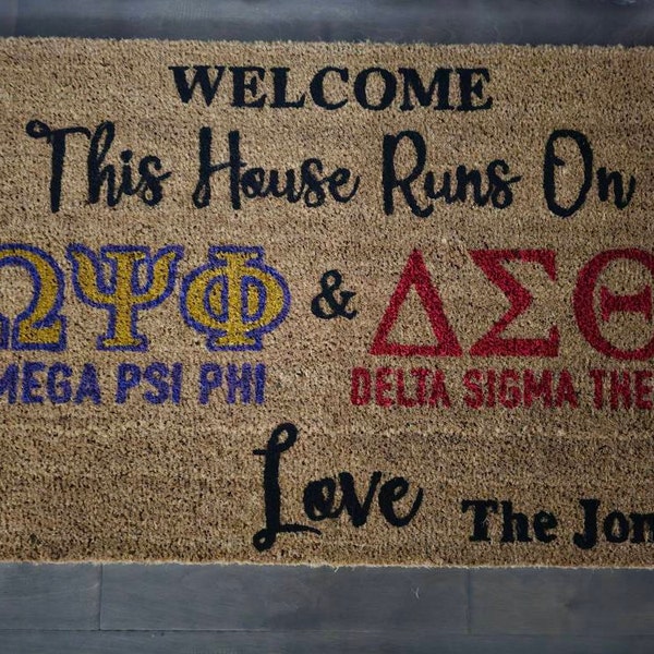 Omega Psi Phi Doormat, 1911 Paraphernalia, Fraternity Door Mat, Omega ...