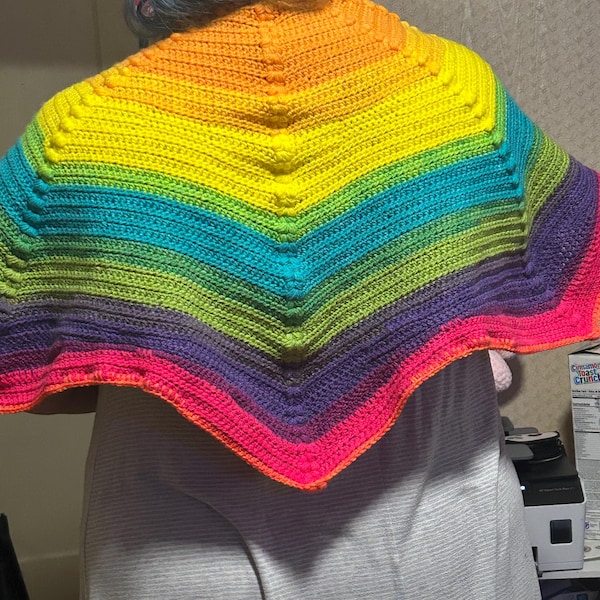 Batwing Crochet Dragon Wing Shawl PATTERN PDF | Lace Weight Shawl ...