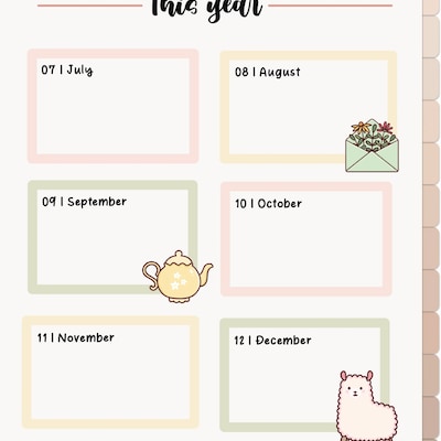 Portrait Digital Notebook With Tabs Goodnotes Notebook - Etsy