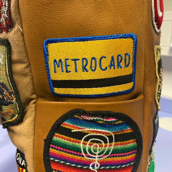 NYC Metrocard Subway Card Inspired Embroidered Patches - Etsy