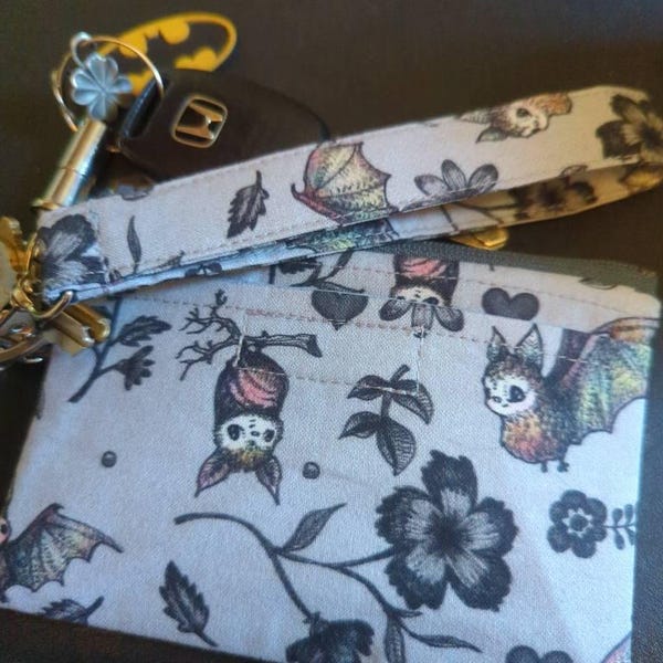 Minimalist Wallet, Work and School ID Holder, Mini Wristlet Wallet - Etsy