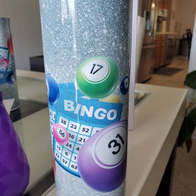 Bingo Theme 20oz TUMBLER Wrap Png, Bingo Queen, Digital Download, Bingo ...