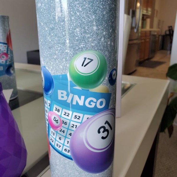 Bingo Theme 20oz TUMBLER Wrap Png, Bingo Queen, Digital Download, Bingo ...