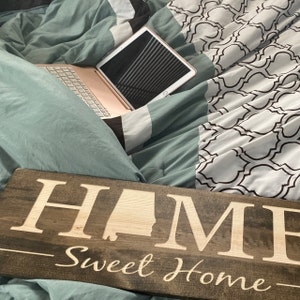 Alabama Home Sweet Home, Alabama Wall Art, Alabama Gifts, Alabama State ...