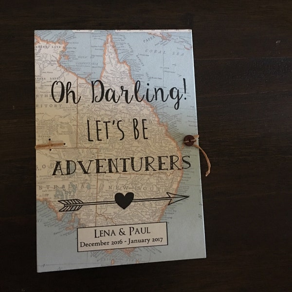 Personalized Adventure Book With Choice of Map and Travel Quote - Etsy