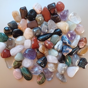 Tumbled Stones Mix Agates Assorted Lot Bulk Polished | Etsy