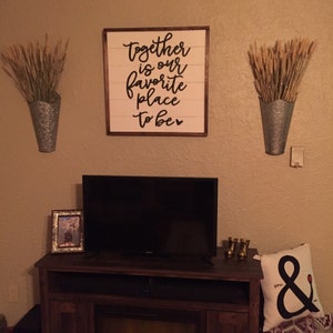 Shiplap Sign Together is Our Favorite Place Wood Sign - Etsy