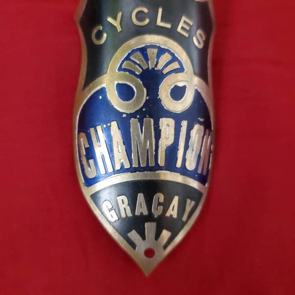 Vintage Head Badge Bicycle Cycles GEORGINA France Tube Antique Bike ...