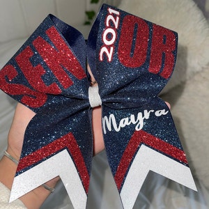 Senior Custom Cheer Bow Made With Your School Colors, Price Listed is ...