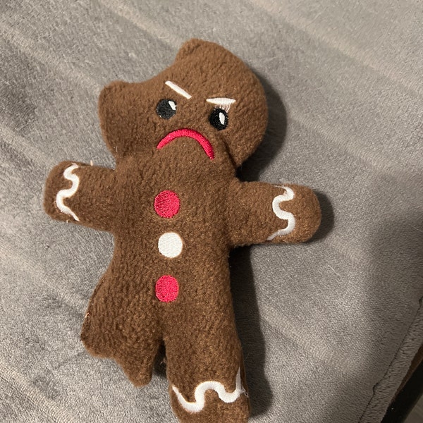 Gingerbread Man Bite Embroidery Pattern , in the Hoop, ITH, Softie ...