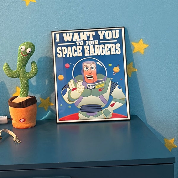 Buzz Lightyear Poster I Want You to Join Space Rangers Poster Disney ...