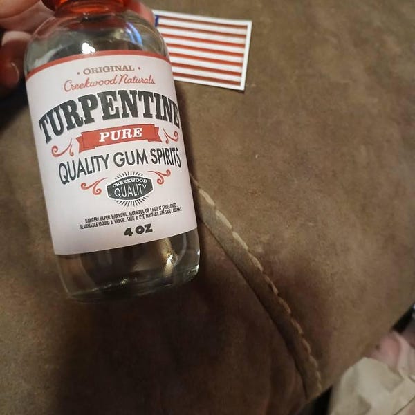 100% Pure Gum Spirits of Turpentine - American Made! NOT Imported ...