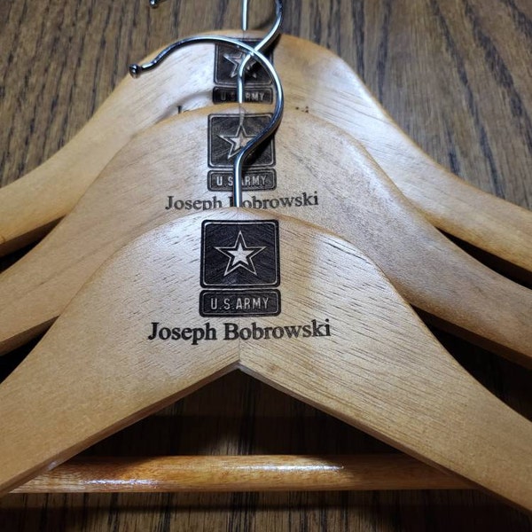 3 Pack Custom US Army Hangers! Perfect Gift for Any Soldier! Available ...