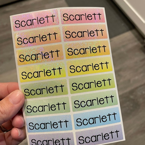 Name Label School Label Waterproof Label Daycare Stickers Kids Sticker ...