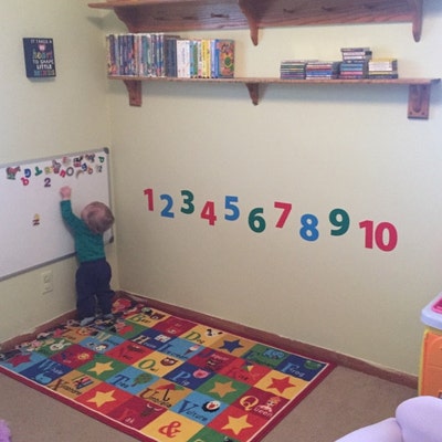 Number Wall Decals for Kids Playroom Wall Decals for Kids - Etsy