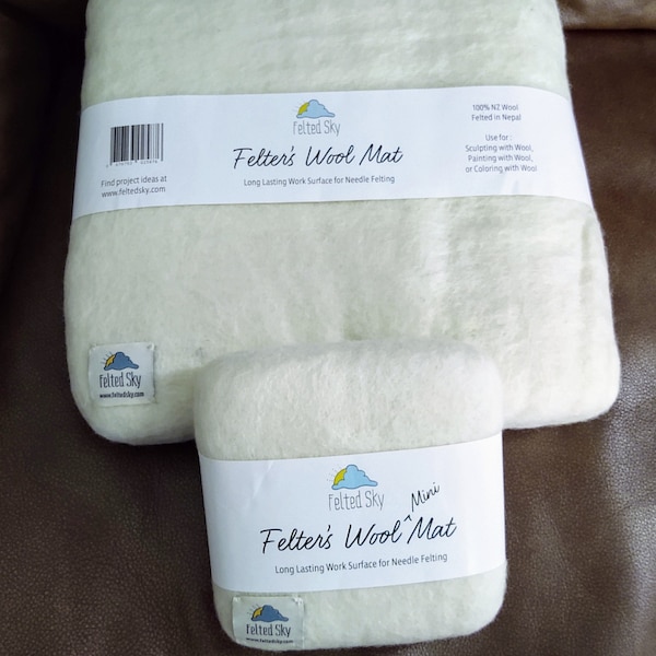 Wool Mat for Needle Felting - Large Work Surface - Long Lasting Felted ...