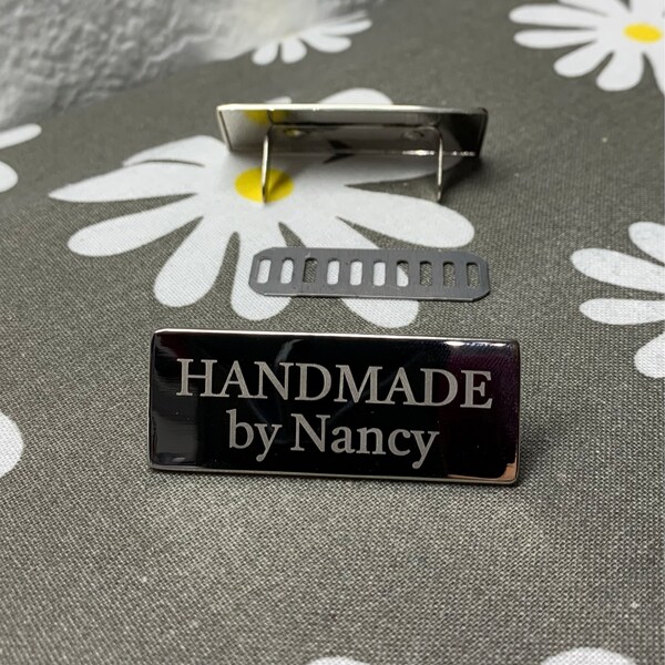 2" Custom Purse Bag Label,52mm X20mm Silver Blank Rectangle Tags With ...