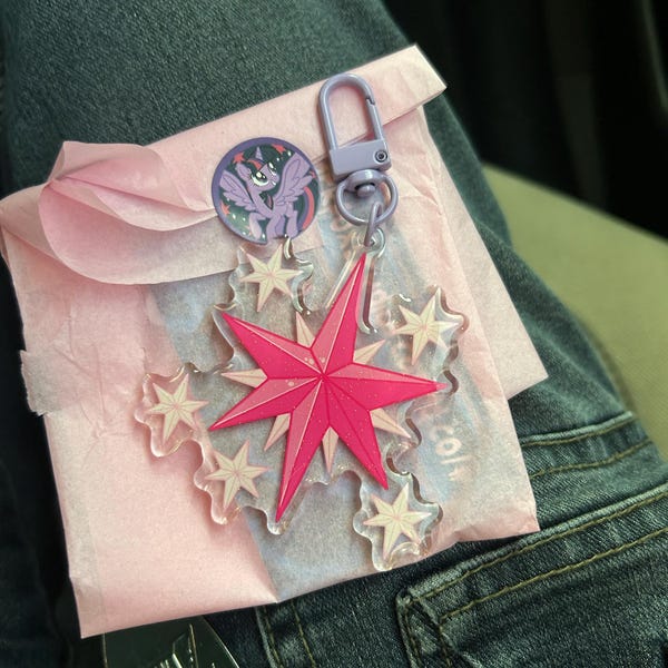 MLP Cutie Mark Inspired Acrylic Keychain - Etsy