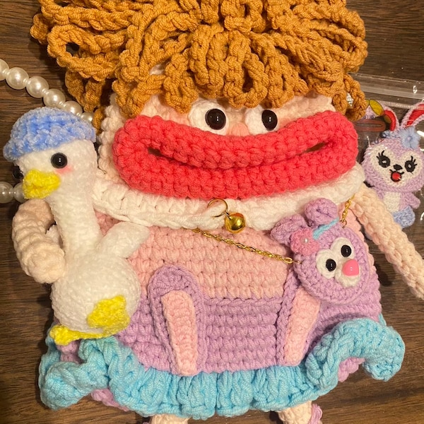 Nanalulu Handmade Crochet Sausage Lips Mobile Phone Baggrandma Grace ...