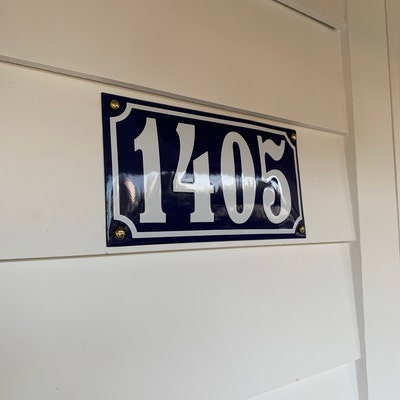French House Number 1-200 Blue Enamel Top Selling. Size: 5 - Etsy
