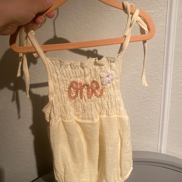 Custom and Personalized Name Embroidered Romper for Baby Girls - Etsy