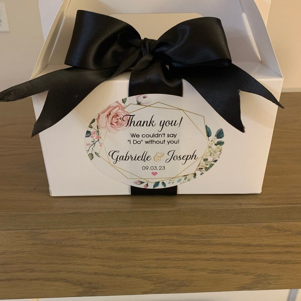 Wedding Welcome Box Favor Stickers | Gift Bag Label | Gift Basket | 4. ...