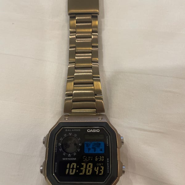 Modified Watch Based on Casio AE-1200 "full Moonshine" Bronze Color ...