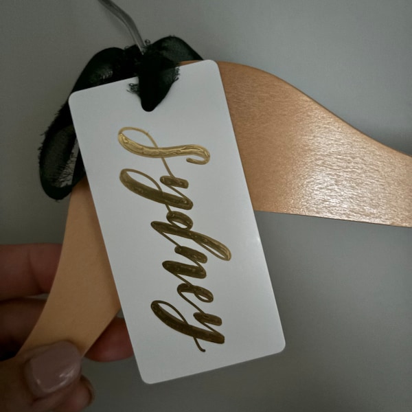 Acrylic Stocking Tags Acrylic Name Tags, 3.5x2 Inches, Bridesmaid Name ...