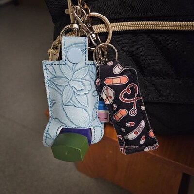 Cottagecore Mushroom Inhaler Case Keychain,inhaler Holder Keychain ...