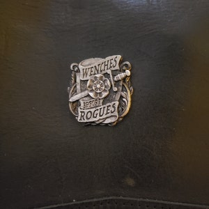 Wenches Before Rogues Badge - Pewter Guild Pin - Handcrafted ...