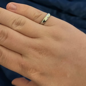 Simple Stainless Steel Ring, Basic Band, Size 7-13, Handcrafted Steel ...