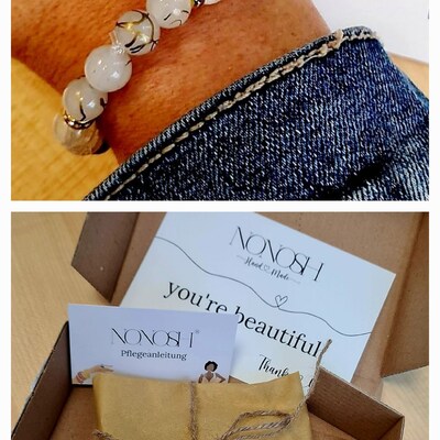 Elastic Freshwater Pearl Ring Adjustable / Stretch Ring Multi Pearl ...