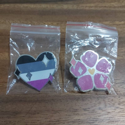 Pride Enamel Pins achillean, Sapphic, Bi, Trans, Nb, Ace, Aro, Aro-ace ...