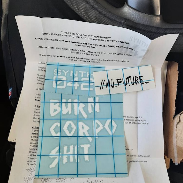 Vinyl Decal Chevrons Cyberpunk Futurism Techy Mechanical Machine Style ...