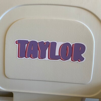 LARGE Waterproof Name Decal Personalized Vinyl Sticker NAME STICKER ...