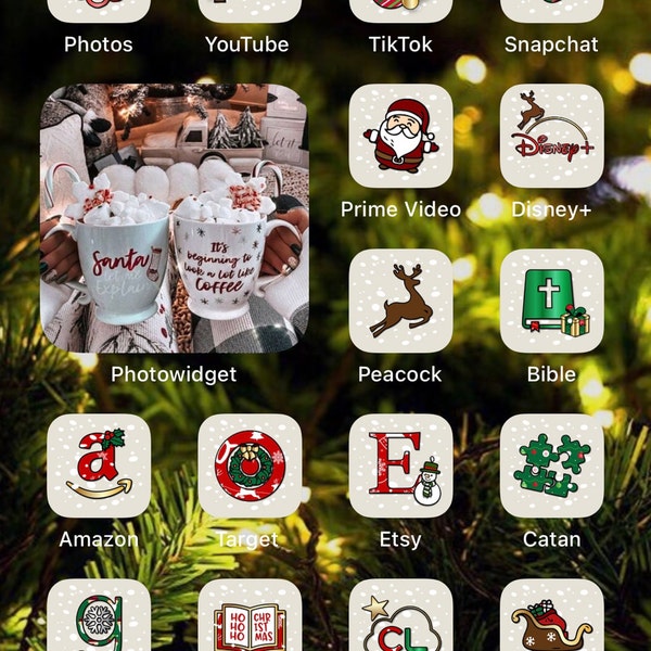 HAND-MADE CHRISTMAS App Icons | Festive Season | Personalized ...