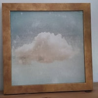 MEERWEH DUO Maritimes Bild auf Holz Leinwand Kunstdruck Meer Ostsee Nordsee Möwen Wanddeko ...