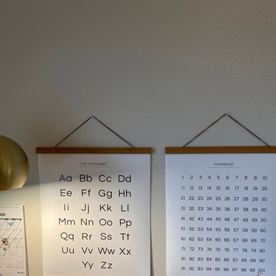 Alphabet Chart Black and White Children's Bedroom, Nursery or Playroom ...