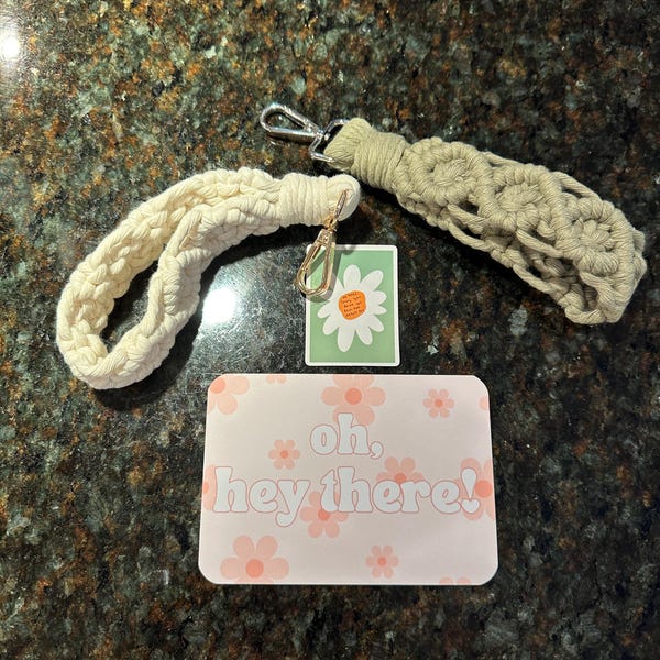 Diamond Macrame Wristlet Colorful Macrame Wristlet Macrame Keychain Wristlet Chunky Wristlet ...