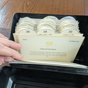 4x6 Just Get Started Card Deck, Index Card Planner, Home Management ...