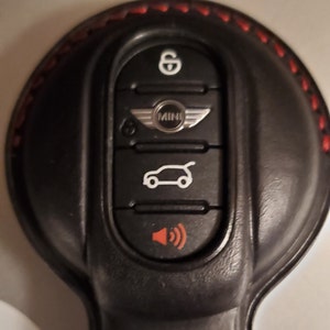 Mini Cooper Key Chain, Leather Car Key Fob Cover, Remote Key Case, Car ...