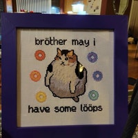 Brother May I Have Some Loops Cat Meme Funny Modern - Etsy Australia