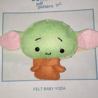 Felt Baby Alien Toy Sewing PDF and SVG Pattern, Quick and Easy Plush ...