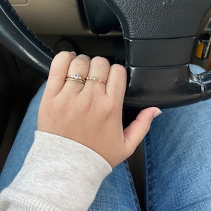 Mixed Metal Wrap Ring, Wraparound Ring, Gold or Sterling Silver Ring ...